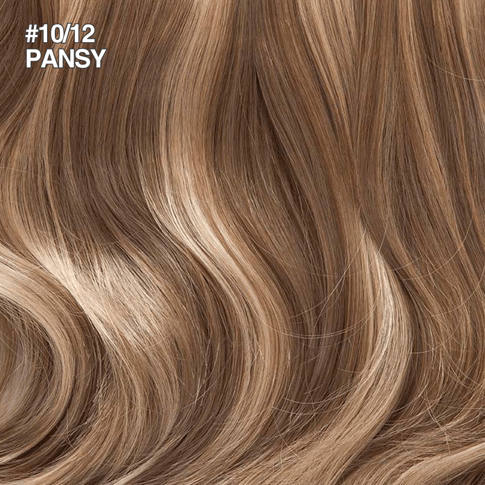 Stranded 20" One Piece Wand Wave Clip-in Hair Extension #10/12 Pansy