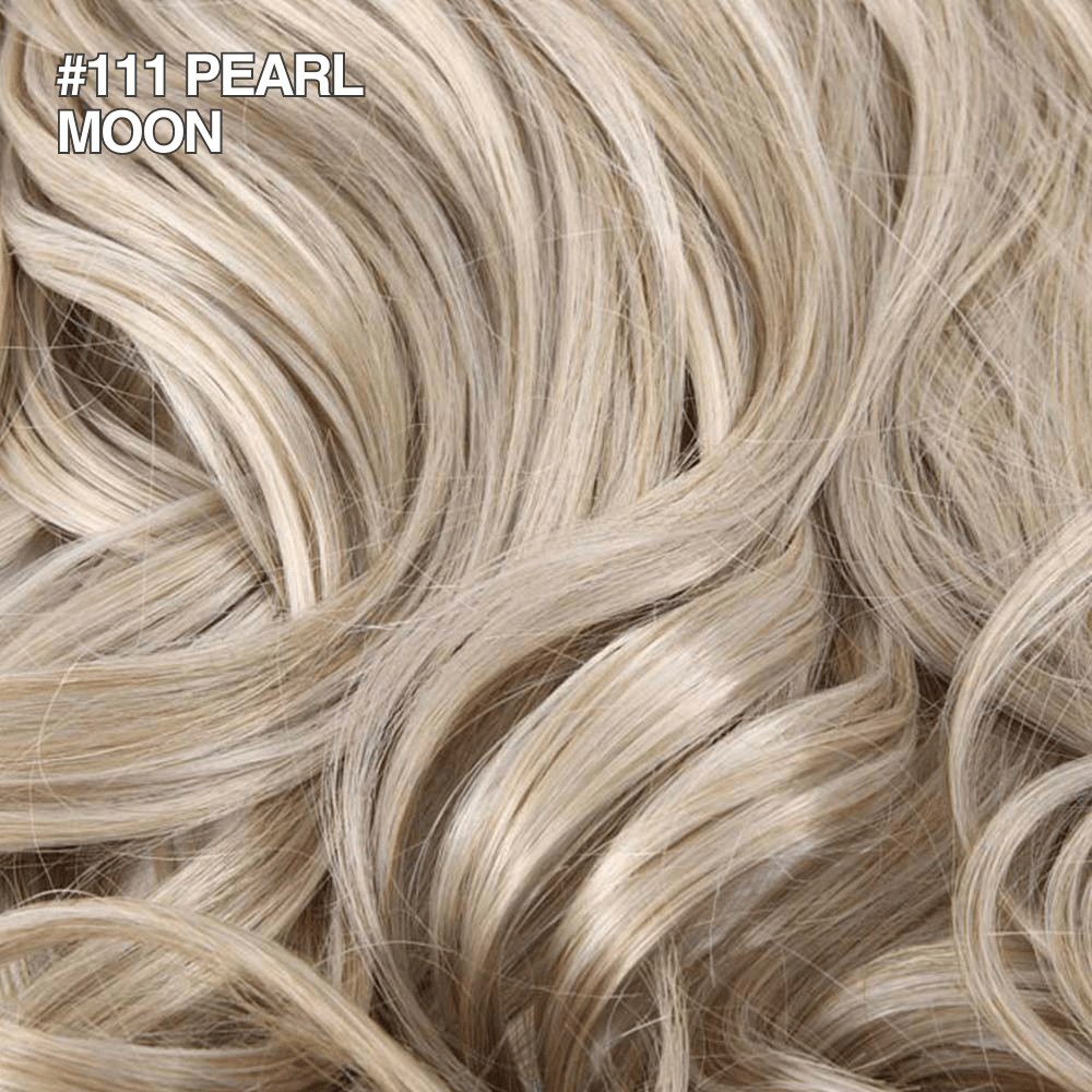 Stranded 20" One Piece Wand Wave Clip-in Hair Extension #111 Pearl Moo