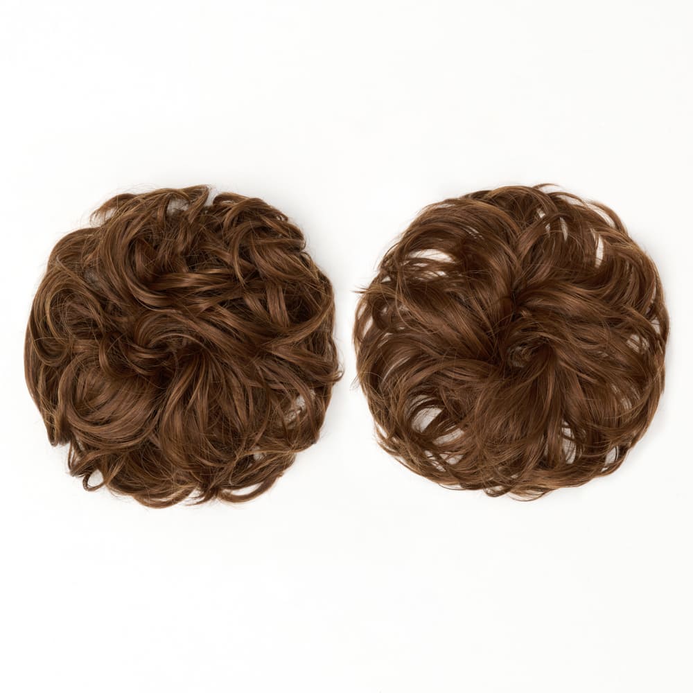 Stranded Bun Duo - Curly & Flicky Styles - Colour #5 Caramel Cosmos