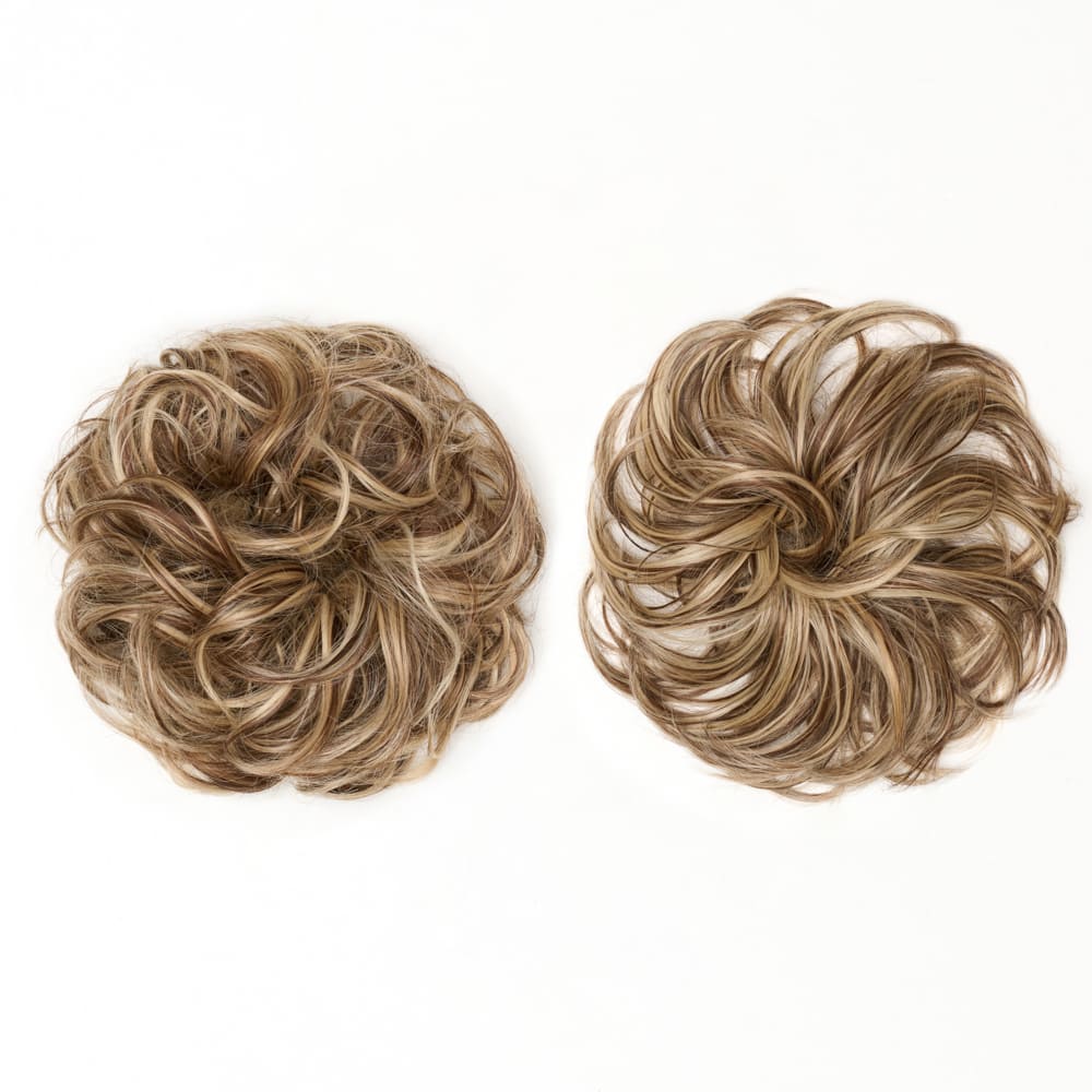Stranded Bun Duo - Curly & Flicky Styles - Colour #6/16/613 Safari Sun